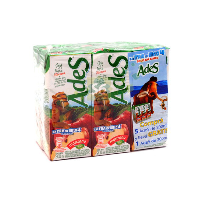 🛒 PACK JUGO ADES MANZANA 6X200ML | Superseis Online – Sabemos lo que te ...