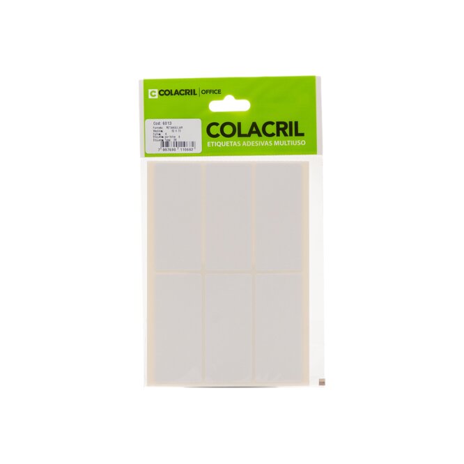 🛒 ETIQUETA ADH MULTIUSO RECT COLACRIL 6013 | Superseis Online – Sabemos ...