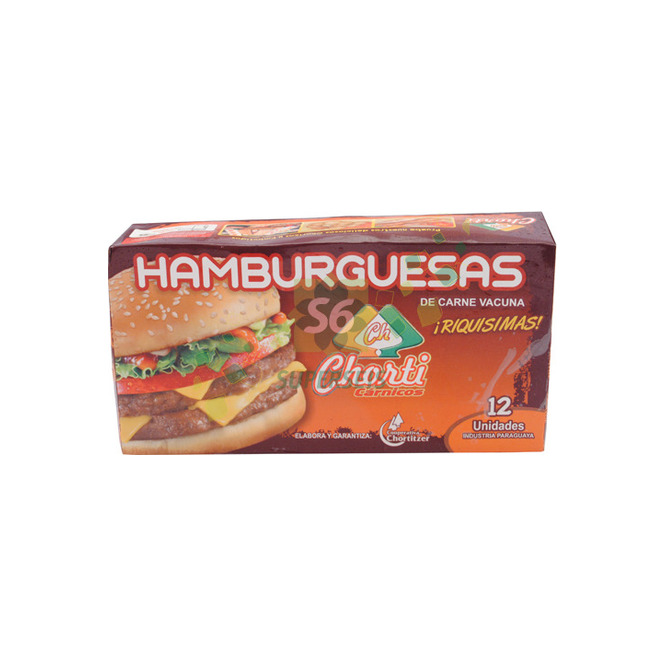 🛒 HAMBURGUESAS CHORTI DE CARNE X 12UN | Superseis Online – Sabemos lo ...