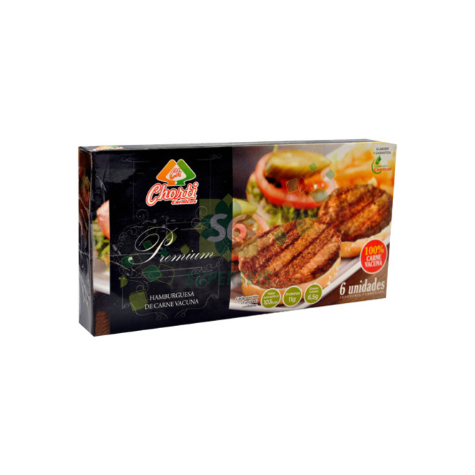 🛒 HAMBURGUESA D/CARNE PREMIUM 6UN CHORTI C | Superseis Online – Sabemos ...
