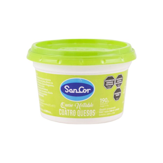 🛒 QUESO UNTABLE CUATRO Q/LIGHT SANCOR 190G | Superseis Online – Sabemos ...