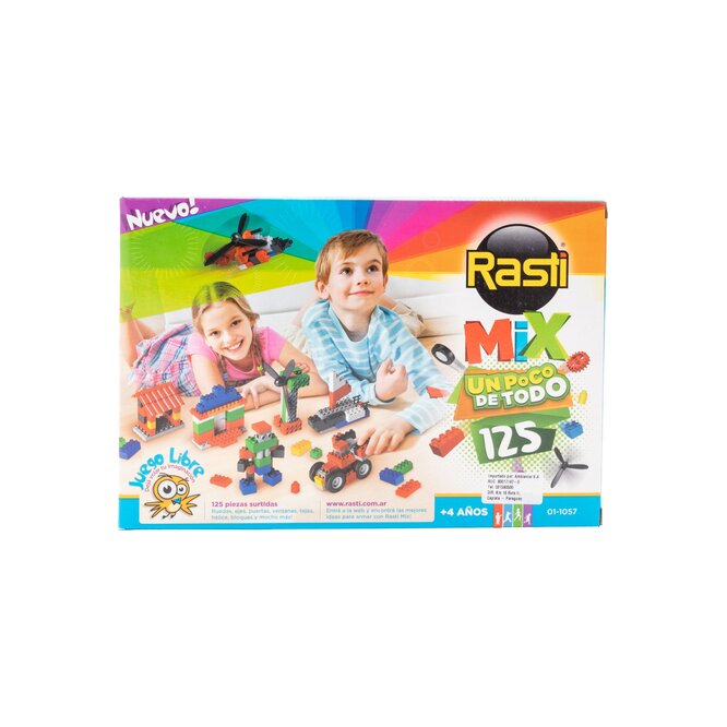 🛒 BLOCK MIX 125 PIEZAS RASTI | Superseis Online – Sabemos lo que te gusta 🍃