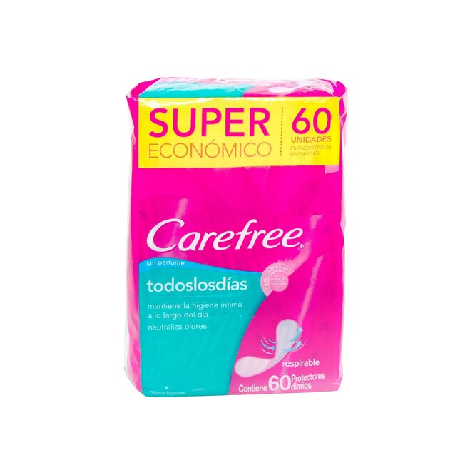 🛒 PROTECTOR CAREFREE TOD/ LOS DIAS 60UN | Superseis Online – Sabemos lo ...