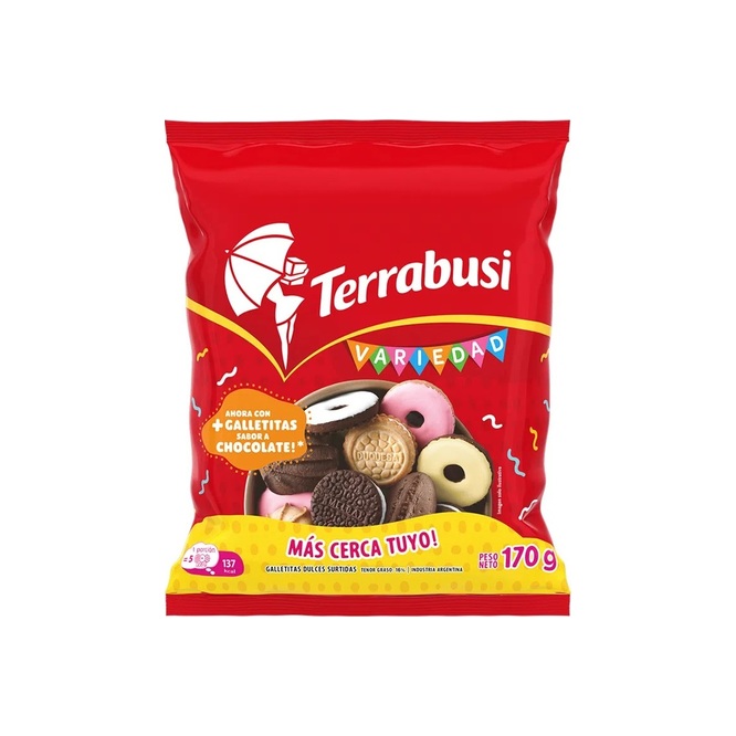 🛒 GALLETITAS TERRABUSI DUL SURTIDAS 170GR | Superseis Online – Sabemos ...