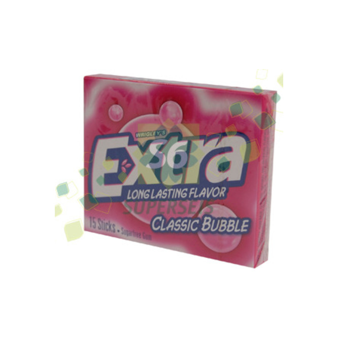 🛒 CHICLES EXTRA CLASSIC BUBBLE 15UN WRIGLE | Superseis Online – Sabemos ...